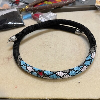 Bead Crochet PATTERN mahjong Time Necklace Making Bracelet Pattern ...