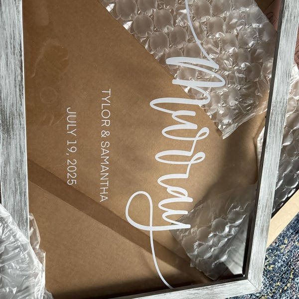 Frosted Unplugged Ceremony Sign With Cursive Font, Small Unplugged ...