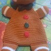 Gingerbread Boy Crochet Pattern: Baby Lovey Snuggler (PDF) - Etsy