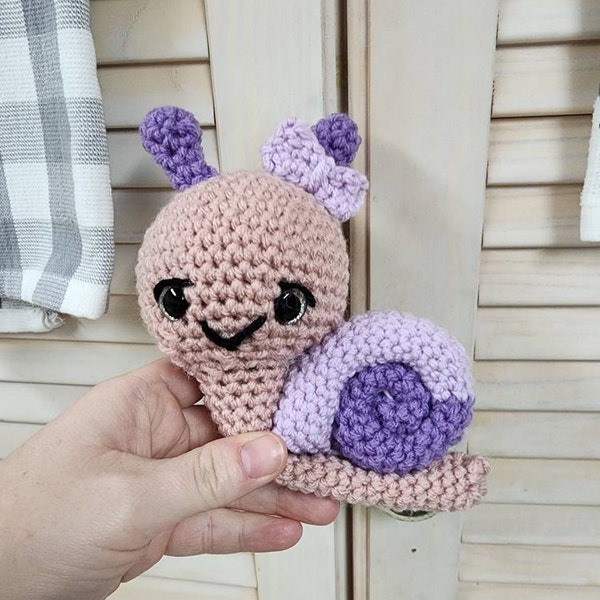 PATTERN: Sally the Snail - Crochet Snail Pattern - Amigurumi Snail ...