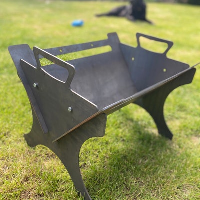 Collapsible BBQ Grill and Fire Pit. Perfect for Camping, the Beach and ...