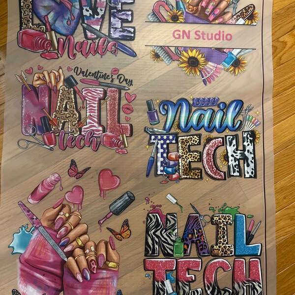 Nail Tech Png Sublimation Design Download, Nail Boss Png, Nail Tech Png ...