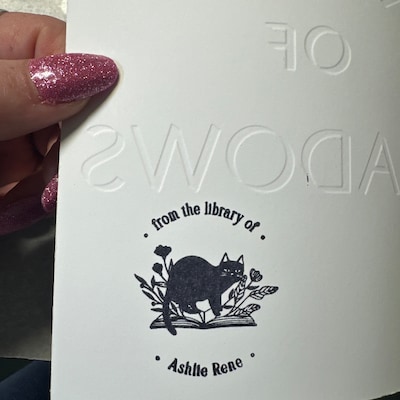 BEE Open Book Library Stamp Personalized Book Embosser Ex Libris, This ...