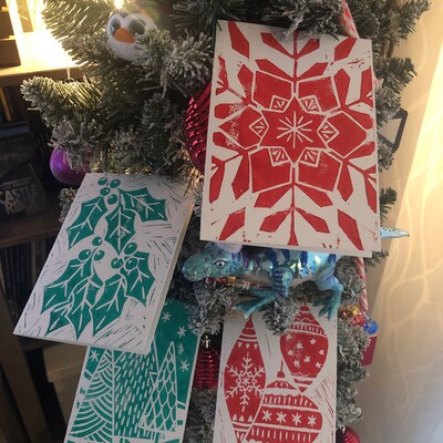 Christmas Card Pack 8 A6 Cards - Etsy