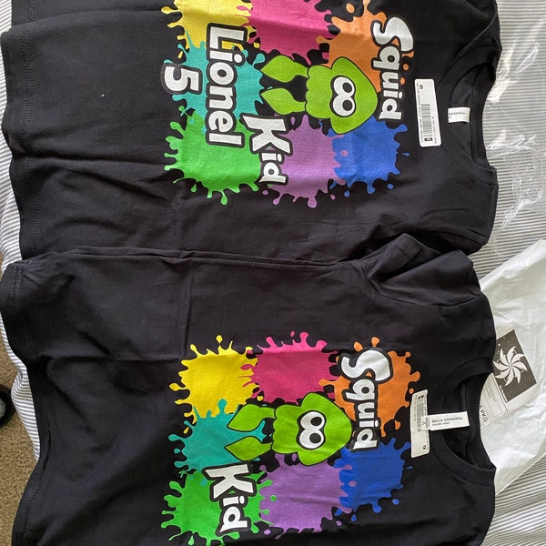 Splatoon Birthday Shirt/splatoon Party/squid Kid/splatoon Birthday ...