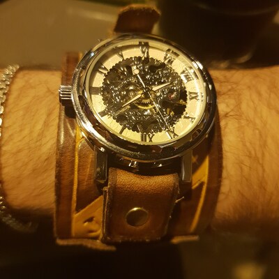 Fallout Inspired Unisex Wrist Watch Made From Full Grain Veg Tan ...