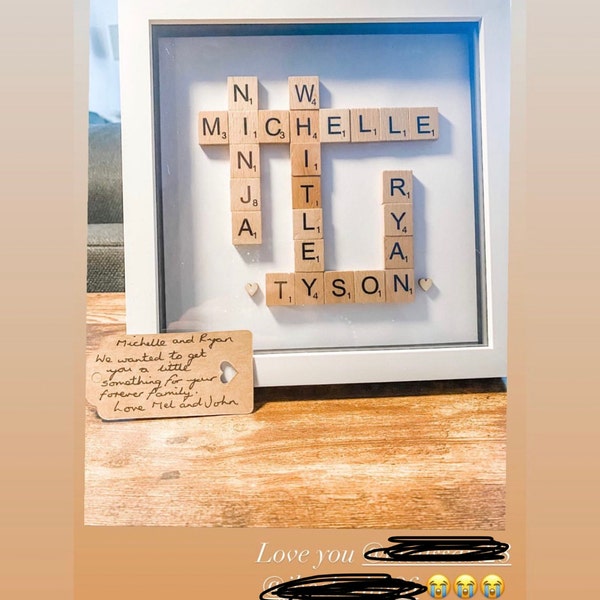 Engagement Scrabble Frame, Wedding Scrabble Frame, Engagement Frame ...