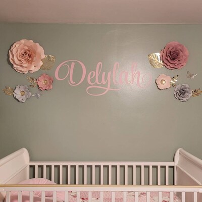 Personalized Girls Name Wall Decal Childrens Room Girls Bedroom Teen ...