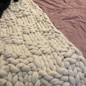 Chunky Rug Chunky Knit Carpet Giant Knit Throw Jumbo Knit - Etsy