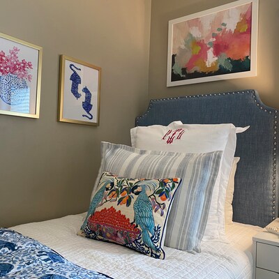 Alpha Delta Pi Adpi Sorority Gallery Wall Art PINK Lion Mascot Print ...