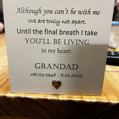 HUSBAND Memory Box in Loving Memory of a Husband - Etsy UK
