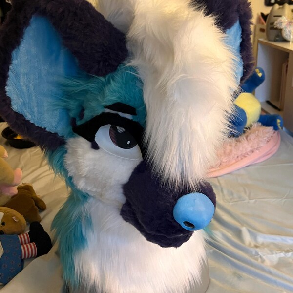 Fursuit Headbase 3d Printed Slim Canine - Etsy