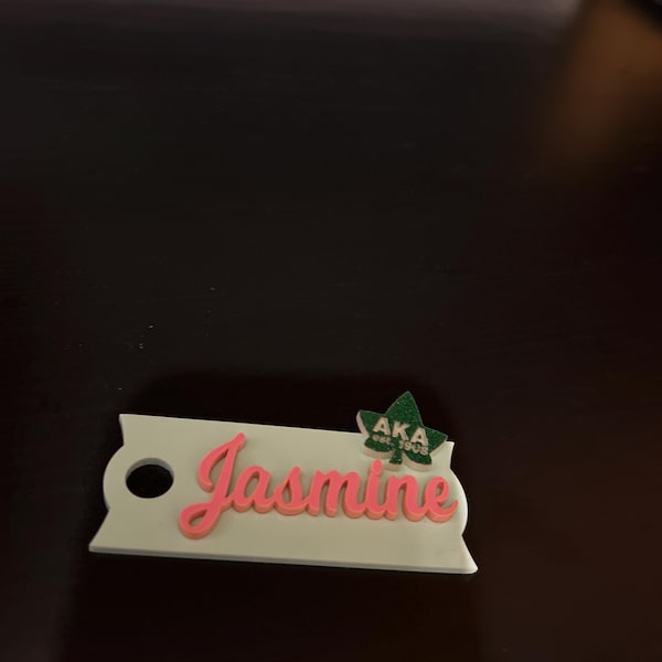 AKA Ivy Leaf Tumbler Name Tag for Stanley Cups, Custom Tumbler Name ...