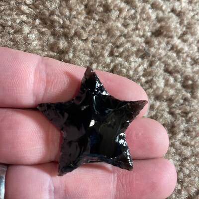 Obsidian Crystal Star - Etsy