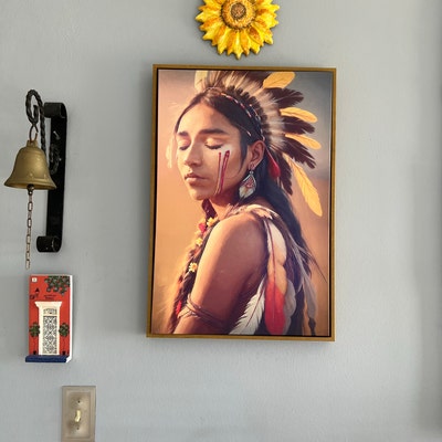 Atabey Portrait, Taíno Mural Art, Taino Art - Etsy