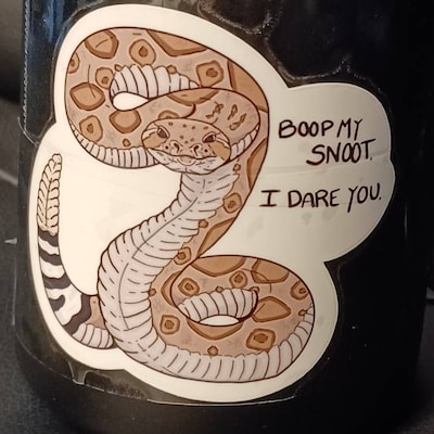 Hognose Snake Dramatic Playing Dead Funny Reptile Vinyl Sticker - Etsy
