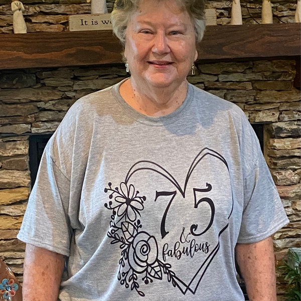 75 and Fabulous Svg, Png, Jpg ,dxf, 75th Birthday Svg, Birhtday Svg, 75 ...