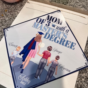 Custom Mommy Did It Graduation Cap Topper, Personalized Mom and Child ...