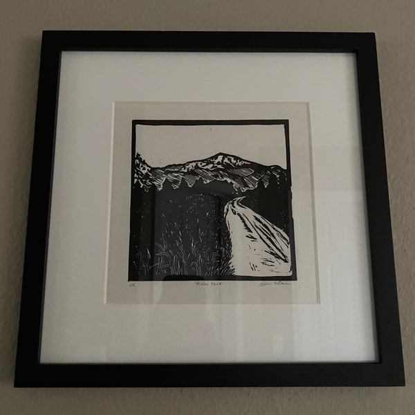 Ibis Linocut - Original Art Print - Hand-printed Florida Bird Block ...