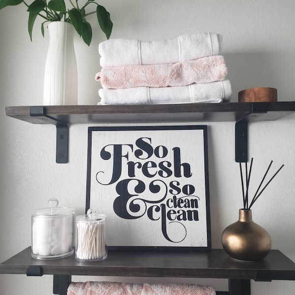 Bathroom Decor - Laundry Room Decor - so Fresh and so Clean Clean ...