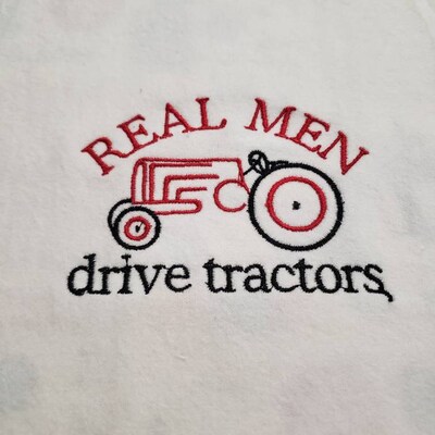 Real Men Drive Tractors Machine Embroidery Design, Embroidery Designs ...