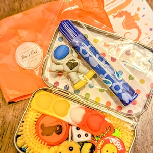 Sensory Calm Down Kit for Kids Rainbow, Sensory Tin, Anxiety Relief ...