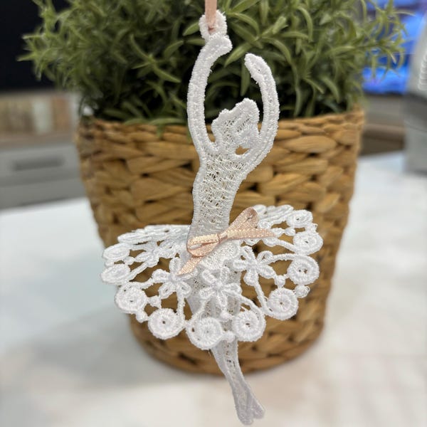 FSL Ballerina Free Standing Lace Machine Embroidery Designs Instant ...