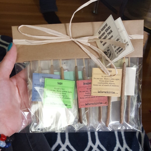 Incense Stick Sample Pack - All Natural Organic Vegan Herbal Incense ...