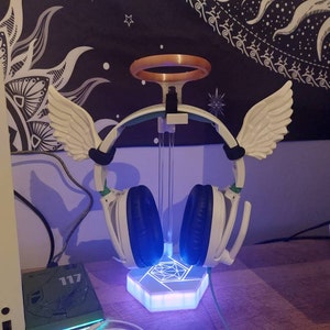 Halo Crown for Headphones Angel Wings Headset Attachment Headphone Ears ...