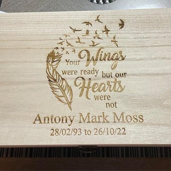 Personalised Remembrance Memory Keepsake Memory Box - Etsy UK