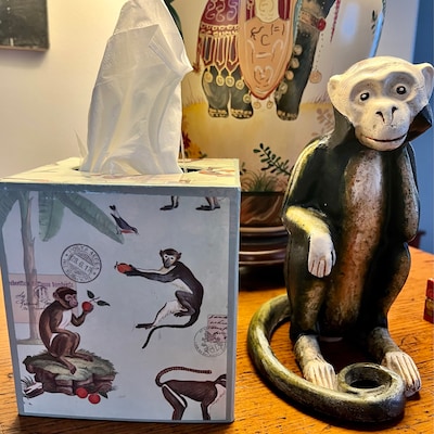 Monkeys Tissue Box Cover - Etsy