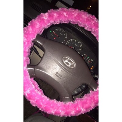 Minky Fuzzy Soft Red Rosebud Swirls Steering Wheel Cover - Etsy
