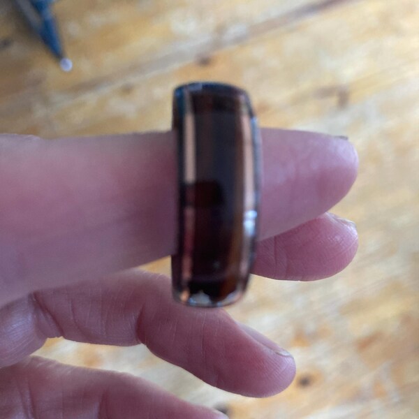 Mens Wedding Band "the Rsg" Made From Santos Rosewood, Silver and ...