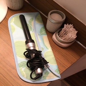 Curling Iron Case / Flat Iron Cover for Travel or the Gym | Etsy