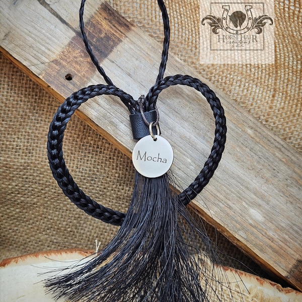 Braided Horse Hair Keepsake Christmas Ornament - Custom Order - Etsy
