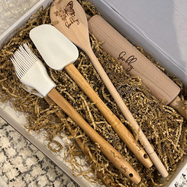 Engraved Measuring Cups, Personalized Coffee Spoon for Couple, Baking ...