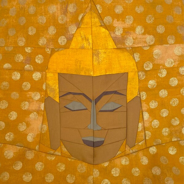 Buddha Quilt Block Pattern, PDF Pattern Instant Download, Buddha Quilt ...