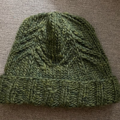 KNITTING PATTERN// Little Ridges Beanie Pattern // Chunky Knit Hat ...
