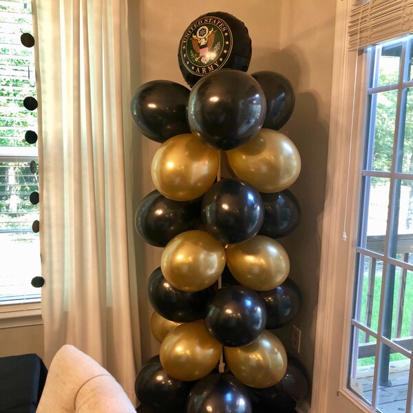Army Party Balloon/ USA Army Balloon/ US Army Crest Balloon/ American ...