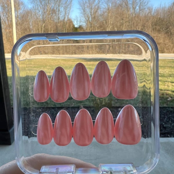 Custom Design No.89 Press on Nails | Ins Nails | Pretty Nails | Premium ...