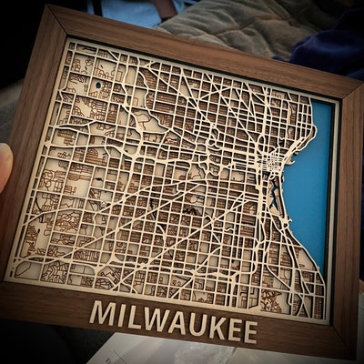 Custom 3D Map on Wood Any City Laser Cut/engraved 5 Layers - Etsy