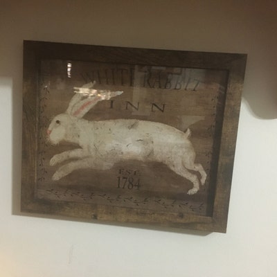 White Rabbit Inn, You Print Art, Grungy Primitive 8x10 - Etsy