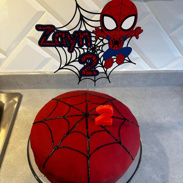 Spin Spidey Inspired Cake Topper, Print at Home, DIY, Last Minute ...
