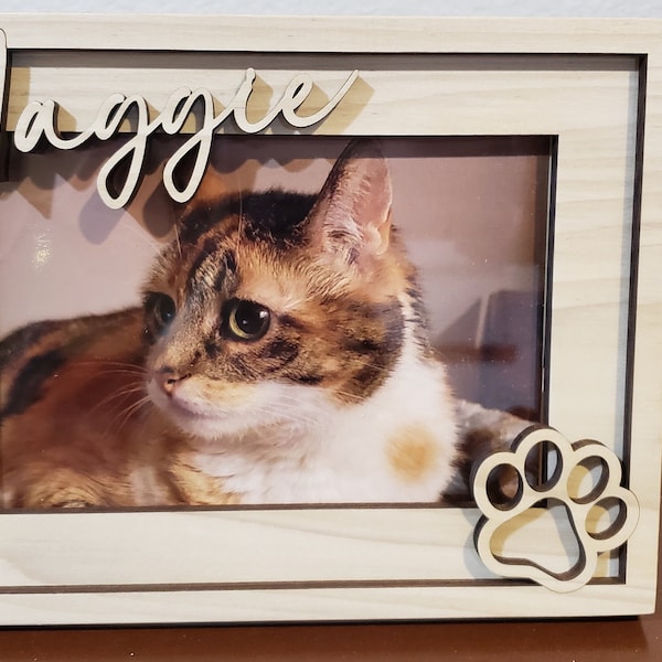 Personalized Cat Frame | Custom Cat Name Picture Frame | Gifts for Cat ...