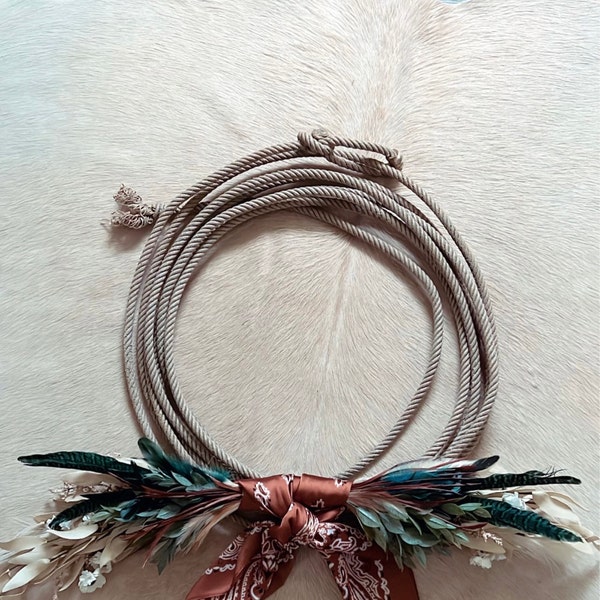 Rope Wreath, Western Wreath, Lariat Wreath, Lasso Wreath, Western ...