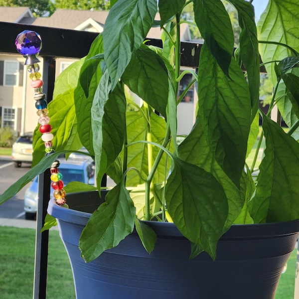 25inch, 14inch Evil Eye Garden Stake, 4 Leaf Clover Charm, Garden ...