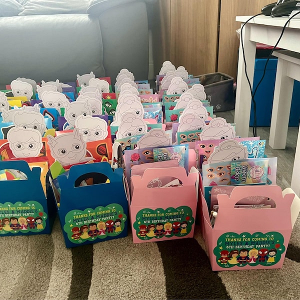 RETRO PIZZA BOX Personalised 7 Party Box. Small Pizza. Wedding Graze ...