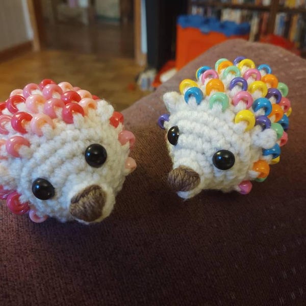 Beaded Fidget Hedgehog Crochet Pattern | Crochet Fidget Toy | Fidget ...