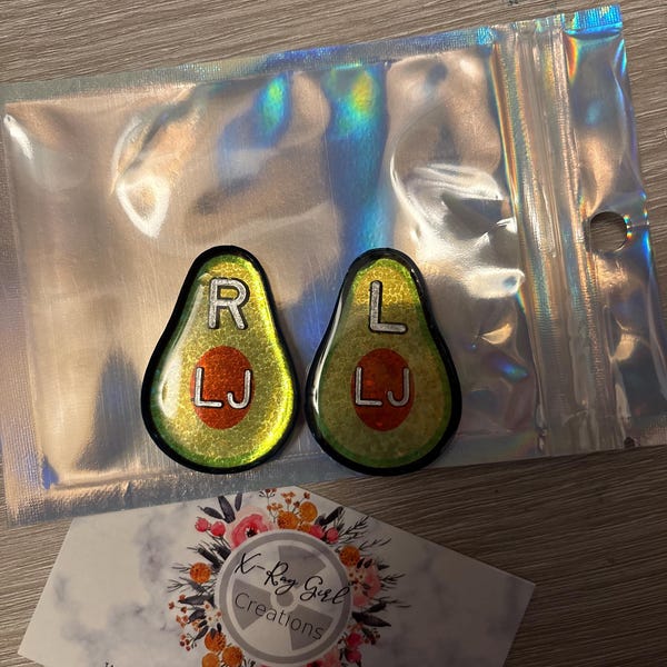 Holographic Floral Skull X-ray Marker Set Skeleton Xray Markers With ...