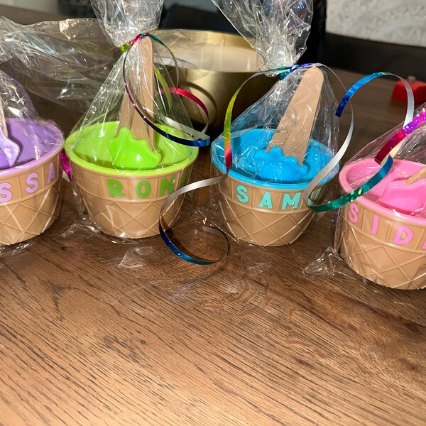 Block Themed Sensory Kit Party Favor, Play Doh Favor, Building Block ...